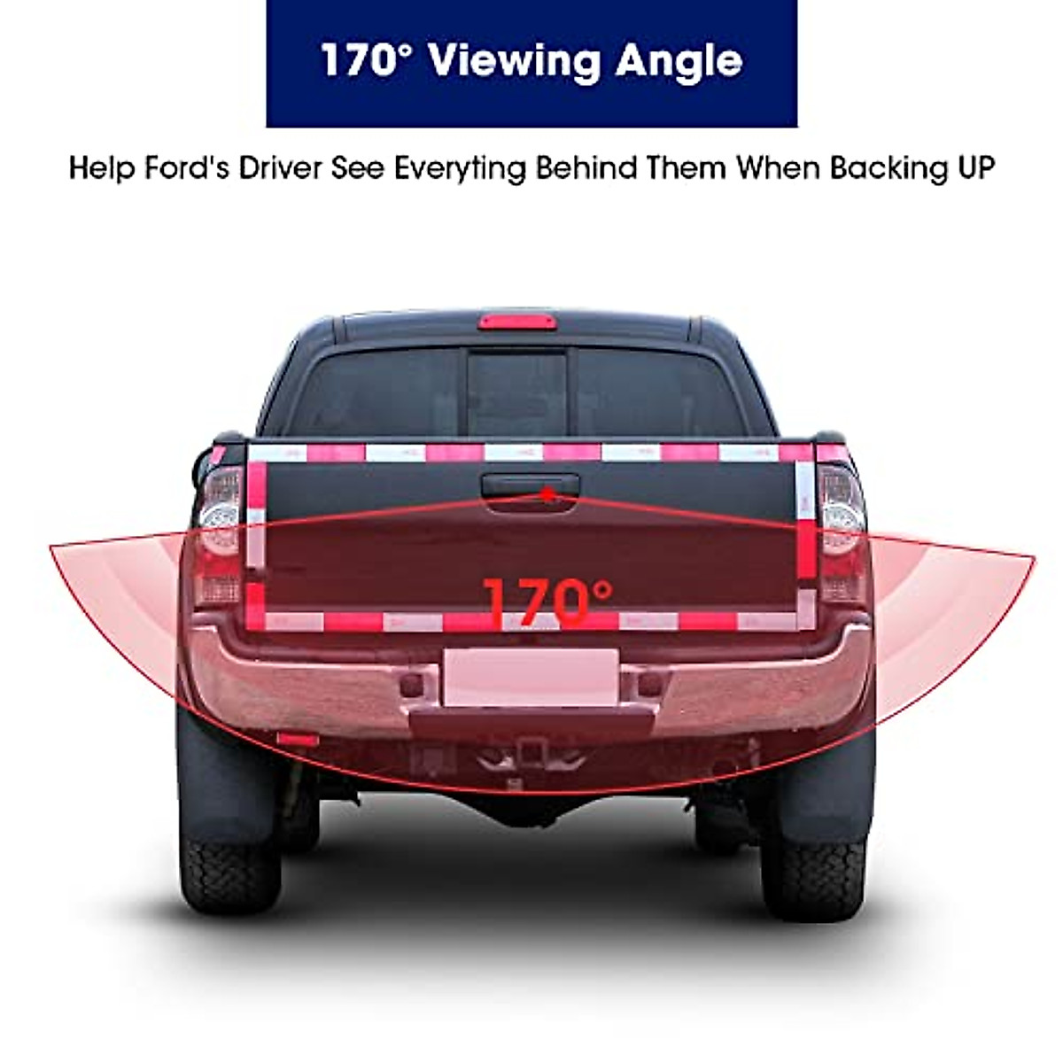 LEADSIGN Tailgate Handle Backup Rear View Camera for Tacoma 2005-2014,Aftermarket Tailgate Door Handle Replacement Parking Camera, RCA Connector