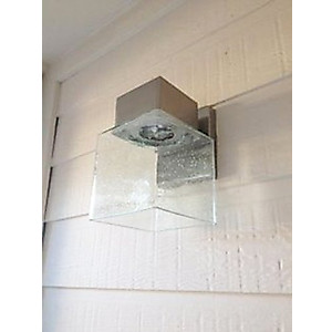 Home Decorators Collection Essex Brushed Nickel Outdoor LED Powered Wall Lantern