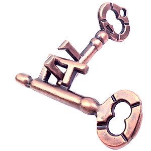 MAGIKON Traditional Brain Teaser, Classical Puzzle Magic Toy (Keys)