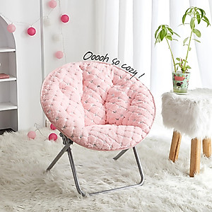 Heritage Kids Sequin Saucer Chair, Pink