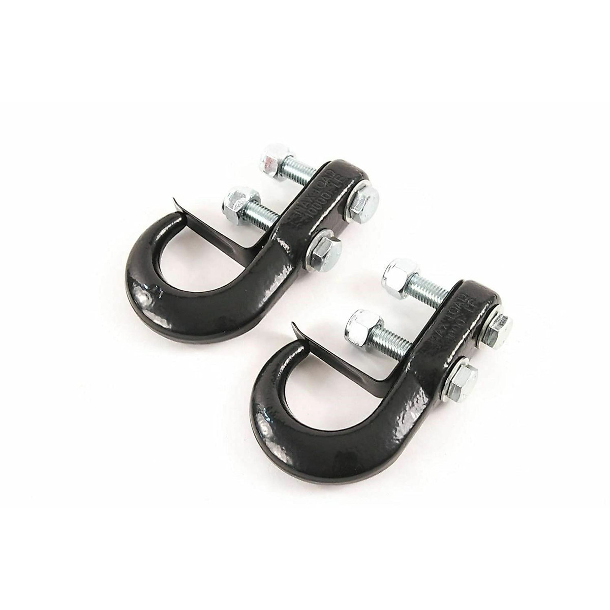 NOOTO 2 Pack RED588091 Universal Recovery Tow Hooks fit for Jeep Dodge Chevy GMC fits Pickup Truck