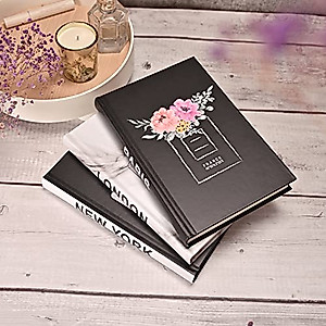 Fashion Decorative Books for Home Decor, 3pcs Hardcover Modern Decorative Book Stack, Farmhouse Stacked Books, Display Books for Coffee Tables/Shelves (New York/Paris/London)