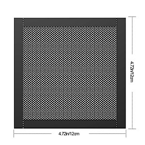 MoKo 120mm Dust Filter for Computer Cooler Fan, [4 Pack] Magnetic Frame PC Fan Dust Mesh PC Cooler Filter PVC Dustproof Cover Computer Fan Grills - Black
