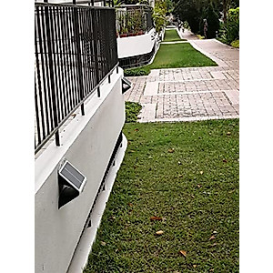 EEZ RV Products Solar Motion Sensor LED Light 4W 500LM Color 4000K Bright Whitefor RV Porch & Back Yard Security, Butterfly Style IP65 Waterproof (Black)