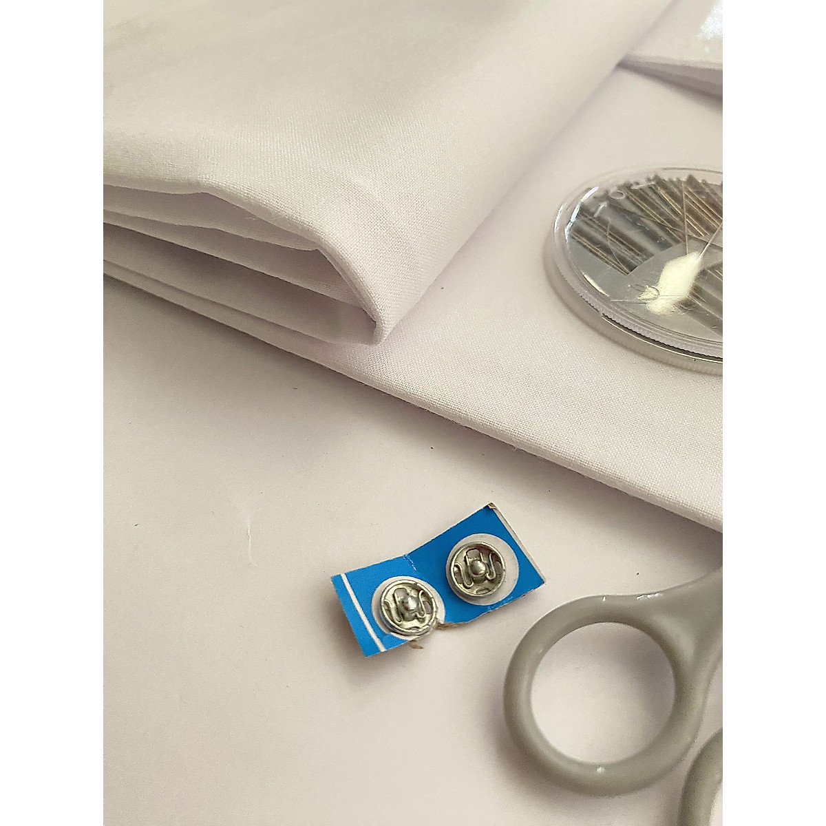 MAROBEE Woven Cotton Iron On Fusible Interfacing for Sewing Projects - 44 Inch x 2 Yards - Soft Feel (SF) Medium Weight Interfacing for Plackets Yokes Blouses & Embroidery