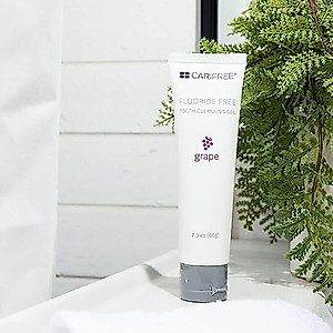 CariFree Fluoride Free Gel (Grape): Nano Hydroxyapatite Toothpaste | Neutralizes pH | Freshens Breath and Moistens Mouth | Dentist Recommended for Oral Care | Toothpaste Replacement