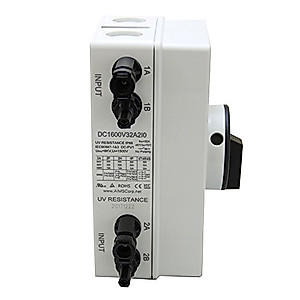 AIMS Power Solar PV DC Quick Disconnect Switch 1000V 64Amp