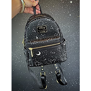 Loungefly Disney Mickey Constellation All Over Print Glow in the Dark Double Strap Shoulder Bag Purse