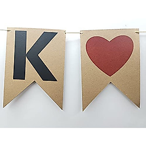 Thank You Banner Kraft Paper Pre-Strung Thanksgiving Wedding Birthday Engagement Bridal Shower Decorations Supplies Hanging Sign Photo Booth Props