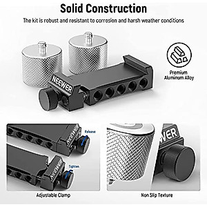NEEWER Gimbal Counterweights and Clamp Kit, Compatible with DJI Ronin RS3 Pro/RS3/RS2/RSC2/ZHIYUN Crane 2S/3S/Weebill S/Moza Air 2/AirCross 2 for Balancing Long Lenses (GA001)