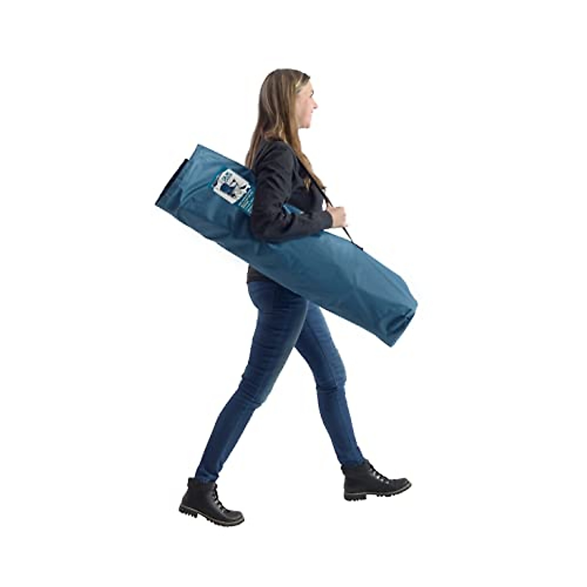 Quik Shade MAX Shade Relaxing Chair With Cup Holders, Foldable, Aluminum, Blue