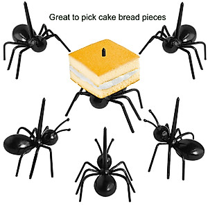 [24 Pack] Ant Food Picks Reusable Fruit Dessert Fork - Pinowu Ant Toothpicks Animal Appetizer Forks for Snack Cake Dessert with Gift Box