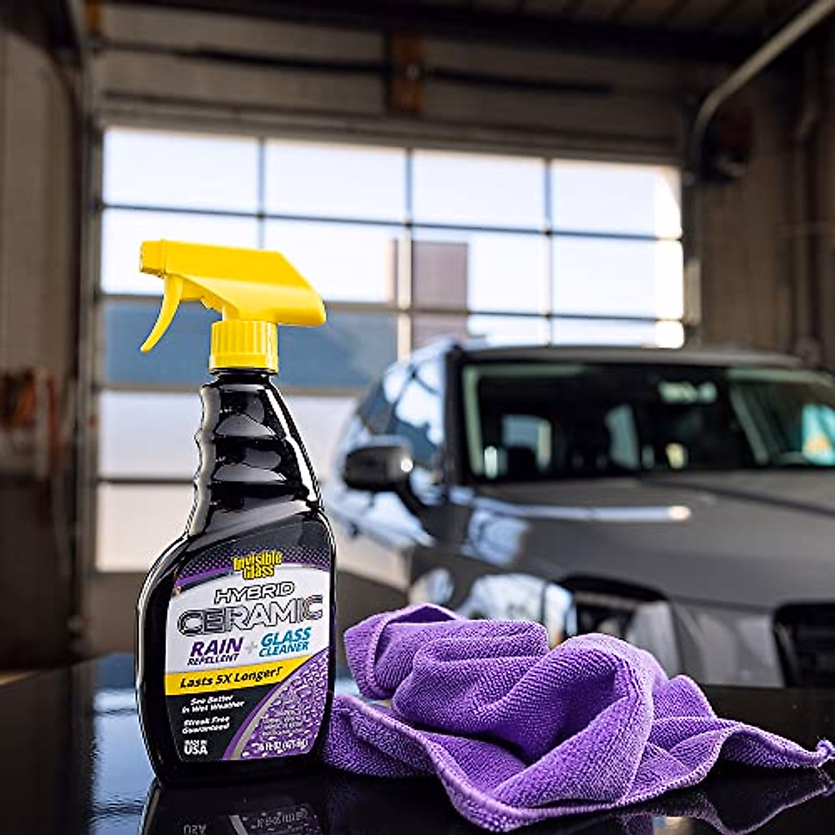 Invisible Glass 92183 16-Ounce Hybrid Ceramic Rain Repellent and Glass Cleaner Clean and Protect Automotive Windows and Windshields, Pack of 1