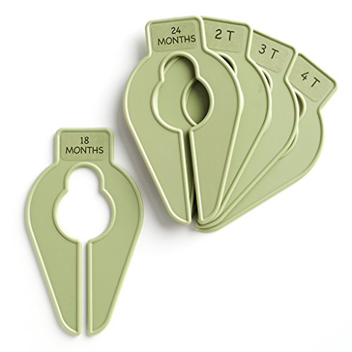 Baby Buddy Size-It Closet Organizers, Size Dividers for Nursery Organization, Pink, 5 Count