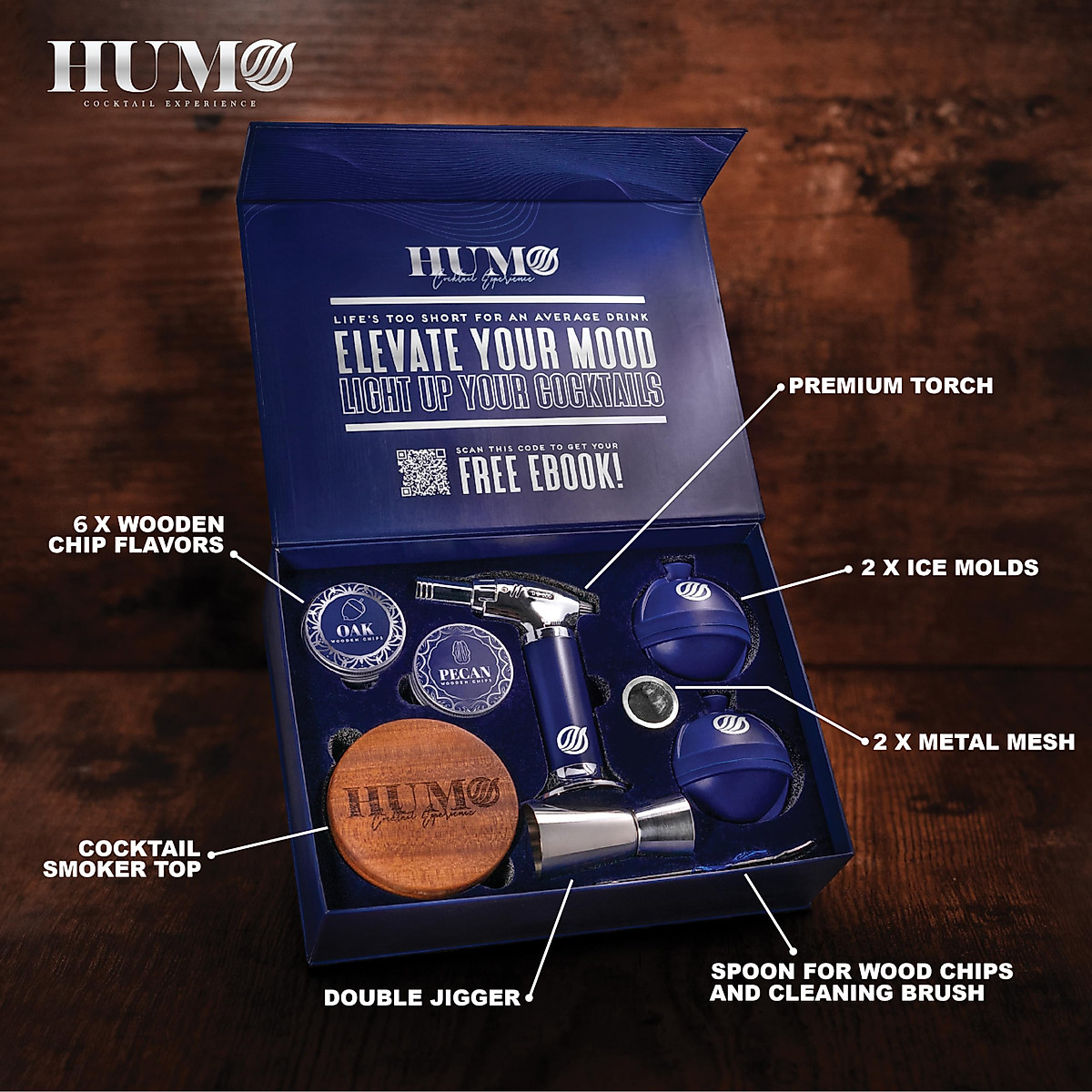 Whiskey Smoker Kit, Cocktail Smoker Kit, Dad Gifts, Gifts for Dad, Old Fashioned Smoker Kit, Bourbon Smoker Kit, Mens Gifts, Old Fashioned Kit, Cocktail Kit, Bourbon Gifts for Men (No Butane)