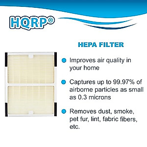 HQRP 2-Pack HEPA Filter Compatible with Idylis AC-2119, AC2119, 2119, 561212, Replacement for 0302648 302648 412564