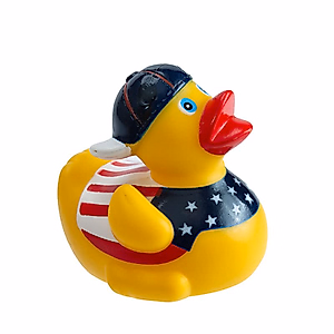 Nuwani 5.5" Christmas Rubber Duck Bath Ducks for Kids, Jeeps Ducking Rubber Ducky Toys, Collectible Figurines Gift for Adults, Large Santa Claus Rubber Duckies for Baby Brithday