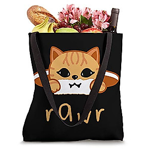 Rawr Cat Vampire Funny Cute Kitty Pussycat Kitten Gift Tote Bag