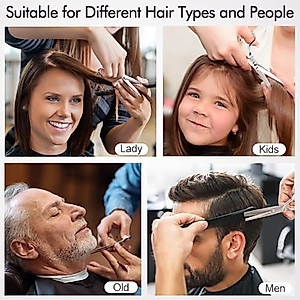 Professional Hair Cutting Scissors Set 11Pcs Haircut Scissors Thinning Shears Multi-Use Haircut Kit Hairdressing Scissors Hair Cutting Shears for Barber Salon Home Hair Shears for Women Men