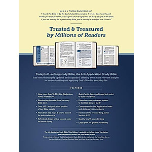 KJV Life Application Study Bible, Third Edition, Large Print (Bonded Leather, Black, Indexed, Red Letter)