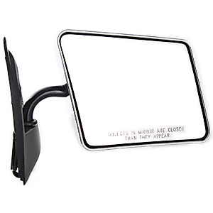 Kool Vue Left & Right Door Mirrors Compatible With Chevrolet S10 1982-1993 Chrome Pair Standard Cab