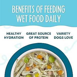 Weruva Meals 'n More Natural Wet Dog Food, Funky Chunky Plus Skin & Coat Health, 3.5oz Cup (Pack of 12)