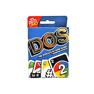 Mattel Uno Card Game Bundled with Dos Card Game, Multicolor