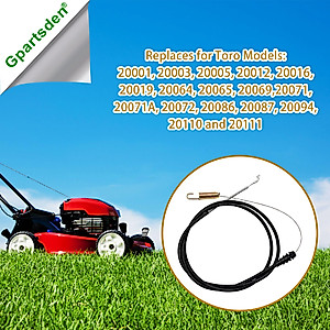 Gpartsden 105-1845 Replacement Traction Cable for Toro 22" Self Propelled Front Drive Recycler Lawn Mower