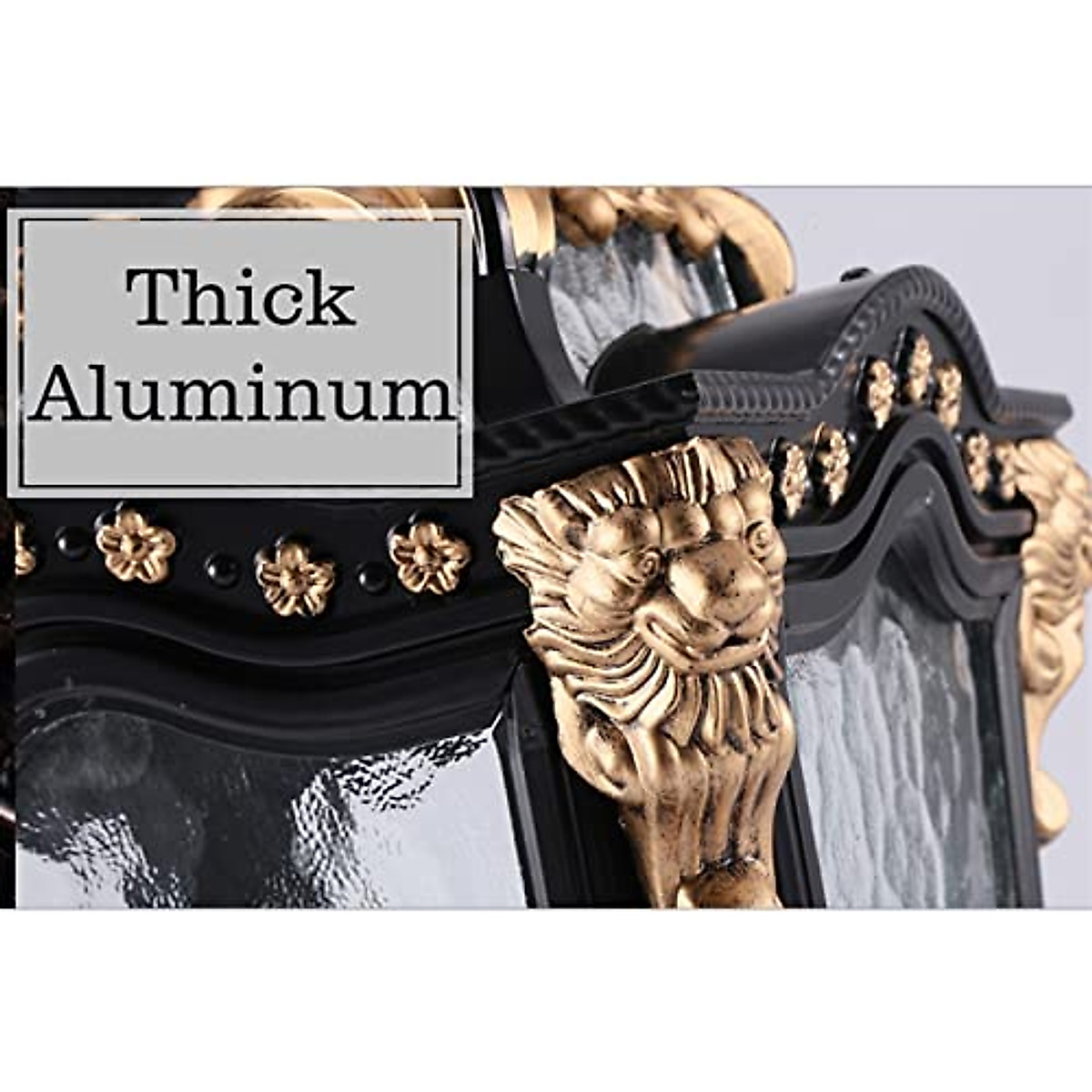 WHYSFX Creative Pillar lamp Outdoor Garden Light Waterproof Home Villa Fence Residential Balcony Sconce Lawn lamp