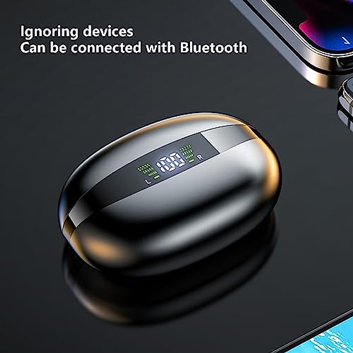 Xecvkr Wireless Earbuds Noise Cancelling with Charging Case —Upgraded Bluetooth 5.3 in Ear Headphones Built-in Microphone Premium Sound Earbuds for Bluetooth-Enabled Cell Phones