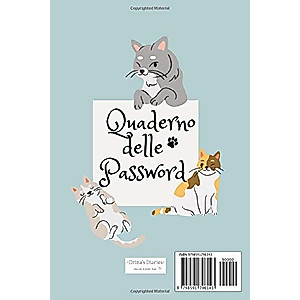 Quaderno delle Password: per smemorati. Password Book alfabetizzato piccolo, conserva i tuoi dati d'accesso in questo libro per password tascabile, 15x23 cm (Italian Edition)