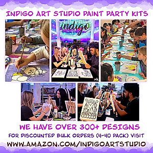 2 PACK Canvas Painting Kit Bundle | Pre Drawn Stretched Canvas Kit | Adult Sip and Paint Party Favor | Party Date Night (Jordan Sneakers Air Retro & Love Couples, Sneakers#1 & #2 (8x10 Inches)