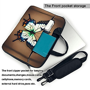 HYTTER Laptop Bag - Portable, Stylish, And Durable - Ideal For Both Men And Women Cute Little Butterfly 14 Inch Prints