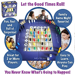 Jinx - Fast and Fun Board Game of Chance Where The Luck of The Roll Determines Your Fate - Game Night Fun for Family & Adults