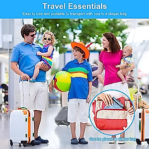 Toddler Airplane Bed, Kids Airplane Seat Extender Travel Bed, Kids Airplane Travel Essentials, Airplane Must Have for Toddlers, Baby Portable Plane Bed Foot Rest for Flights