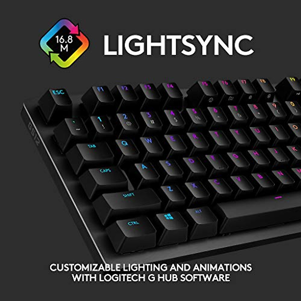 Logitech G512 LIGHTSYNC RGB Mechanical Gaming Keyboard GX Brown Tactile