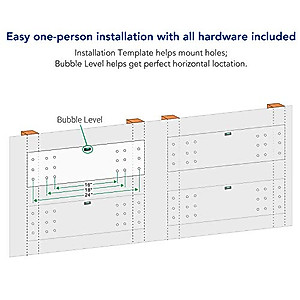 FLEXIMOUNTS 12-inch-by-72-inch 2 tier Wall Shelf Garage Storage Rack Wall Mounted Floating Shelves,1x6ft ,Black, 2-Pack