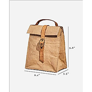 Out of the Woods Insulated Lunch Bag, Sustainable and Eco Friendly, Light Brown