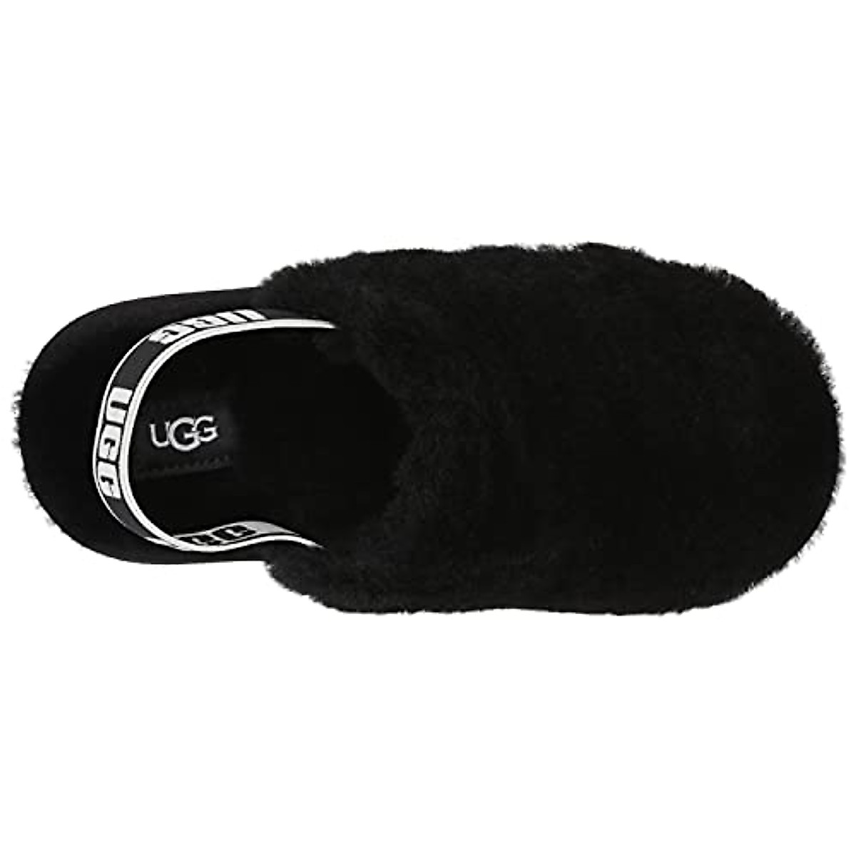 UGG Girls K Fluff Yeah Clog Slipper, Black, 6 Big Kid