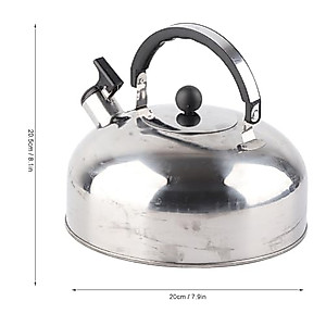 3L L Steel Whistling Tea Kettle Fast Heating One Touch Buttons Whistling Kettle With Insulated Handle For Home 3L L Steel Whistling