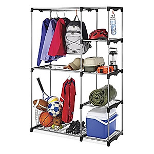 Whitmor Deluxe Utility Closet - 5 Extra Strong Shelves - Removable Cover