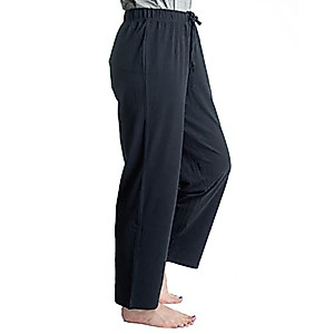 Hanes Women's 2-Pack Solid and Pattern Sleep Pajama Pant Set, Black/Dragonfly, Petite/X-Small