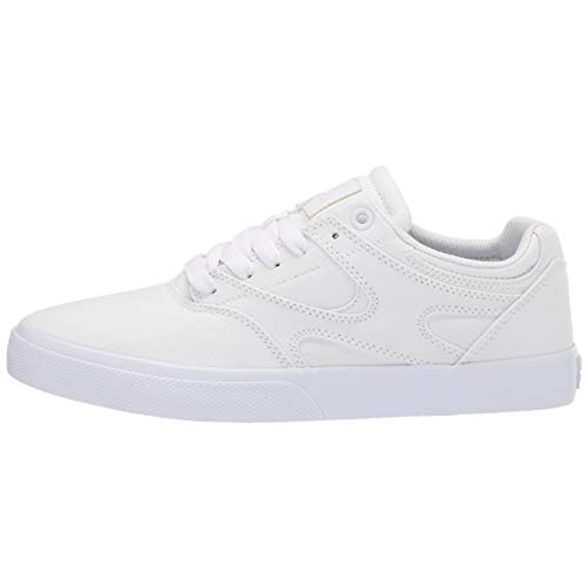 DC womens Kalis Vulc Skate Shoe, White/White, 7 US