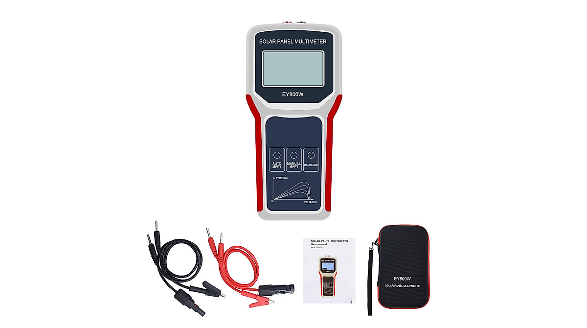 KAOLALI Solar Panel Tester EY800W Upgraded Multimeter LCD Display MPPT ...