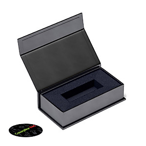 3 x Magnetic USB Presentation Gift Boxes, Black, Flash Drives, Removable Drives, Wedding USB Box, Wedding Presentation Gift Box, Photography, Present/Gift, 4" Box