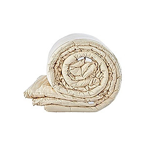 Sleep & Beyond 76 by 80-Inch Organic Merino Wool Mattress Topper, King, Ivory