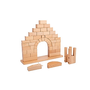 Montessori Toys for 3+ Years Roman Arch Bridge Wooden Toys Baby Games Scientific Construction Stacked Building Blocks Toddler Learning Educational Toys Gift for Kid
