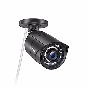 ZOSI 5MP 3K Add-on Security POE Camera, 2880 x 1620 Indoor Outdoor Bullet IP Camera, 120ft Night Vision, 3.6mm Lens, 95°View Angle, IP66 Weatherproof (Only Work with ZOSI PoE NVR)