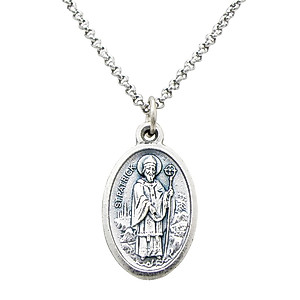 Rosemarie Collections Irish Religious Medal St Bridget and St Patrick Pendant Necklace