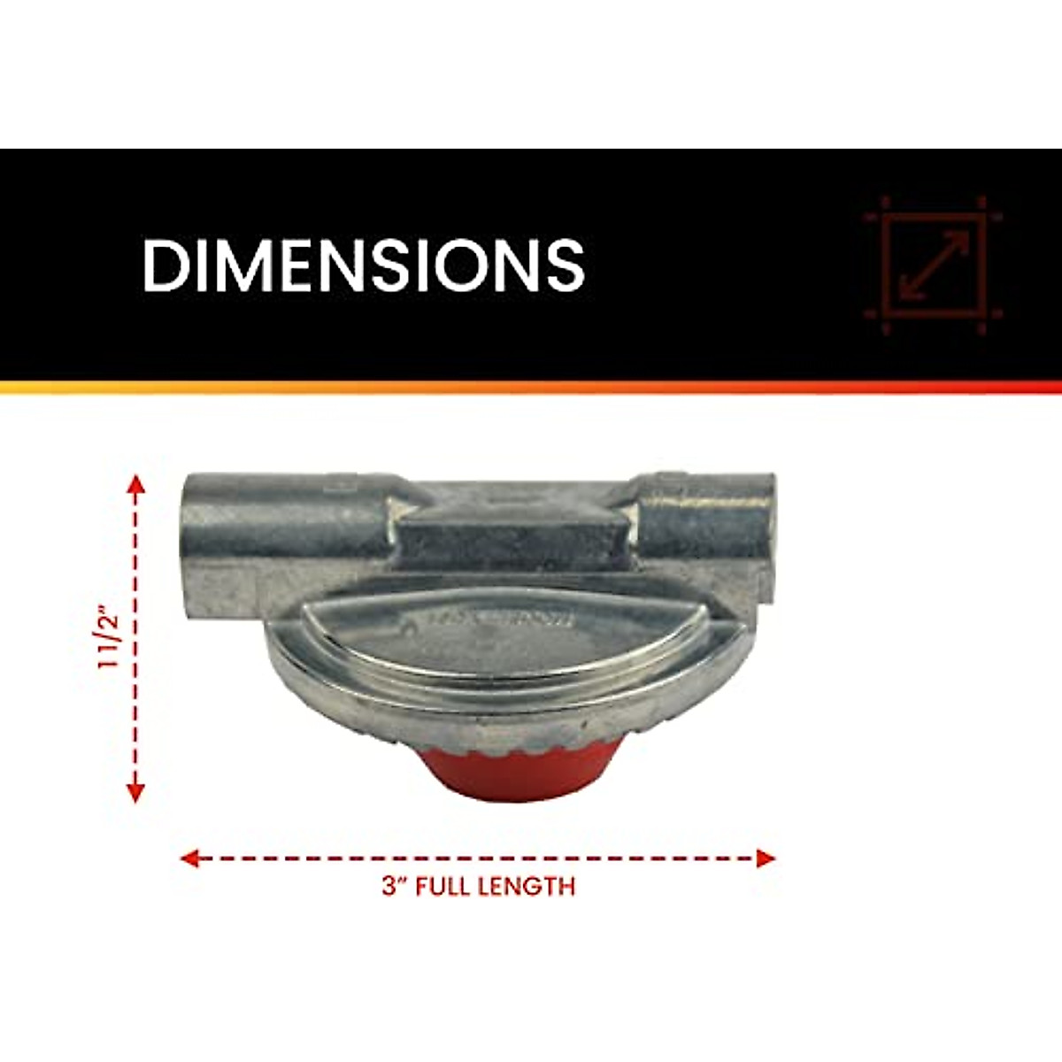 Hot Max 24215 High Pressure Replacement Propane Regulator, 15 PSI Fixed